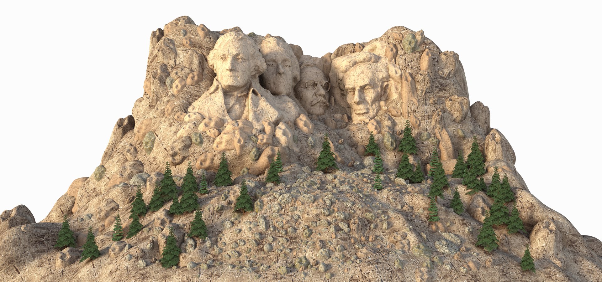3D Mount Rushmore South Dakota - TurboSquid 1292058
