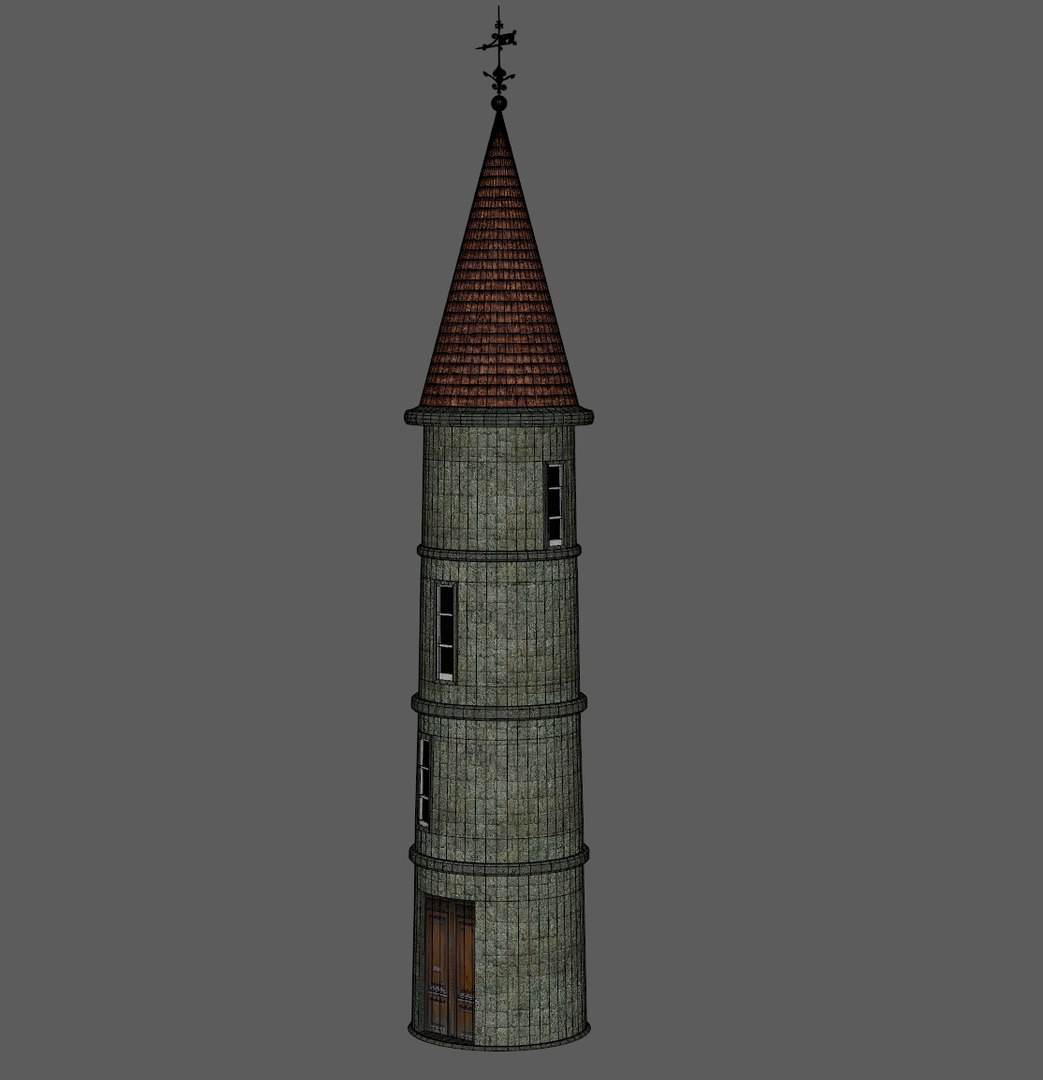 3D Fantasy Tower Castle. - TurboSquid 1719401