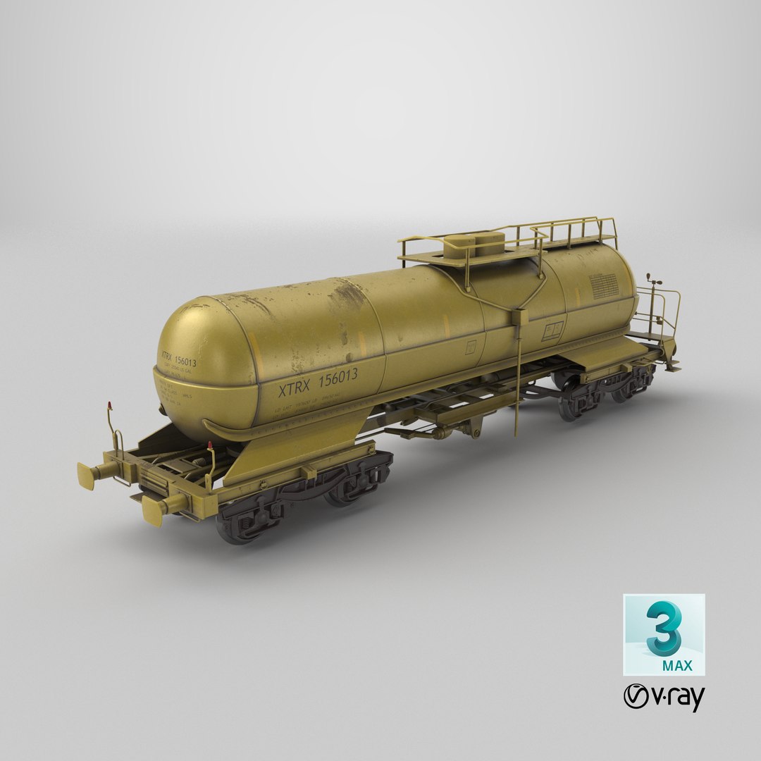 3D Railroad Tank Car(1) - TurboSquid 2420158
