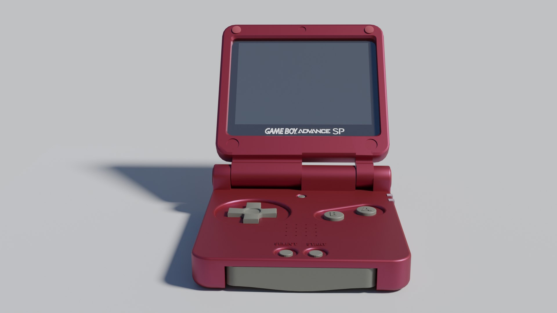 Red Nintendo Game Boy Advance SP 3D - TurboSquid 2018494