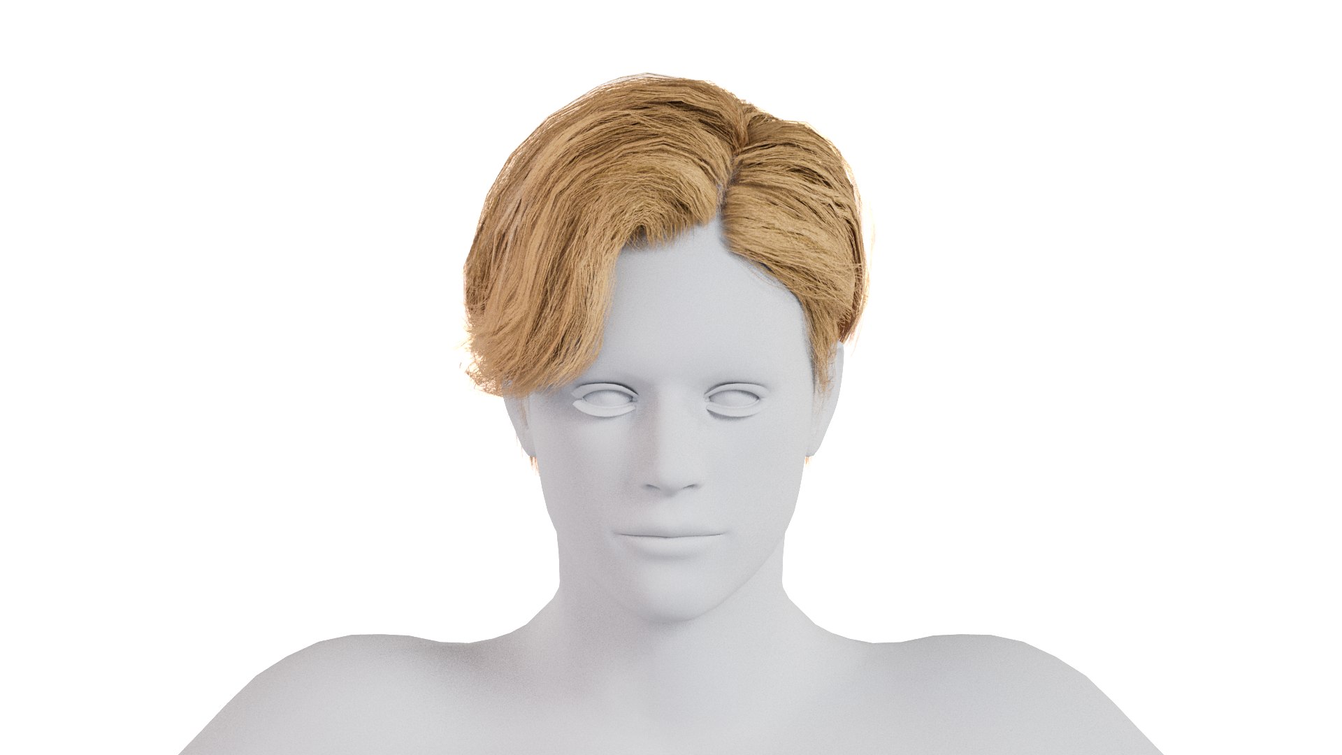 Realistic Male Hair 3D - TurboSquid 2425456