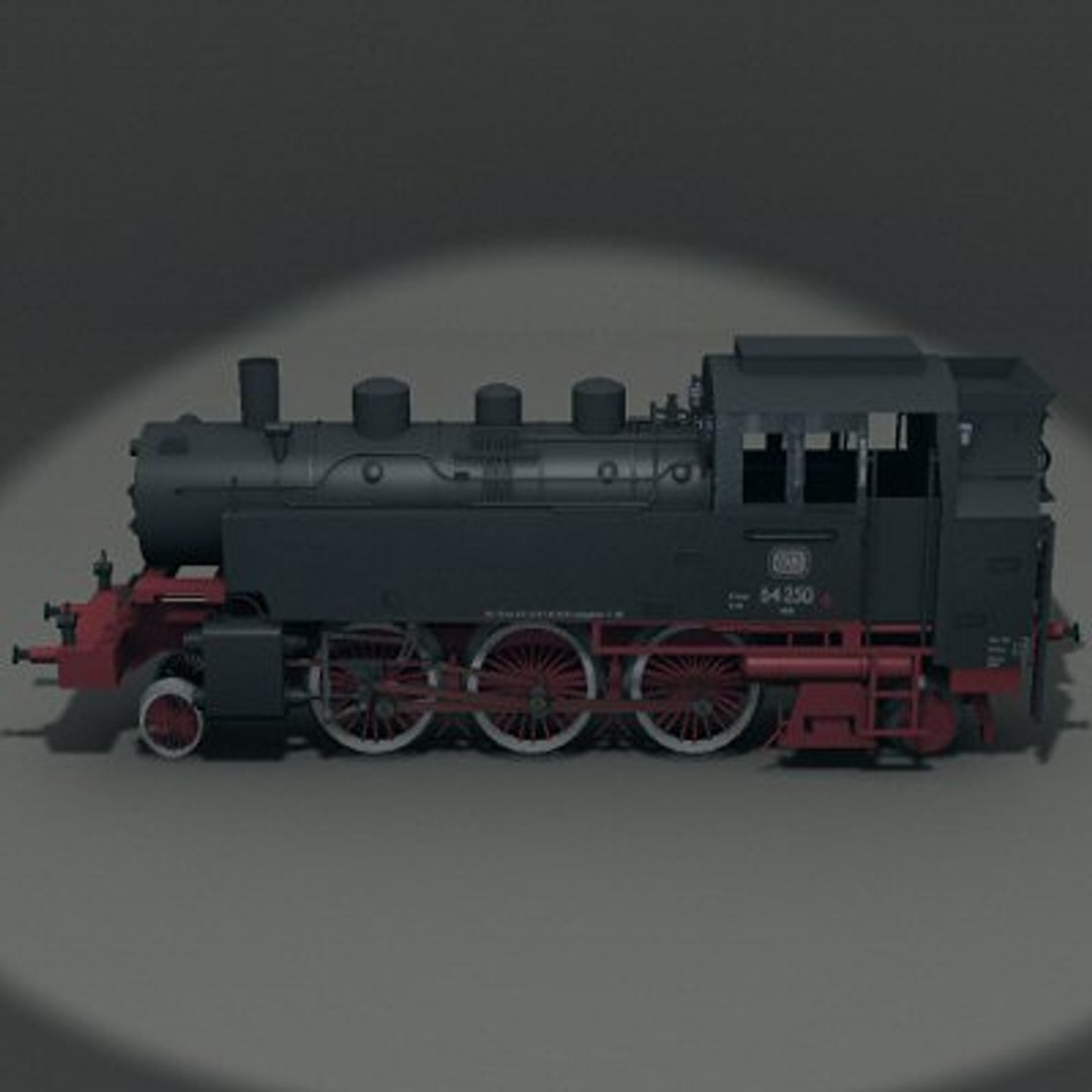 3d Steam Engine Br64 Model