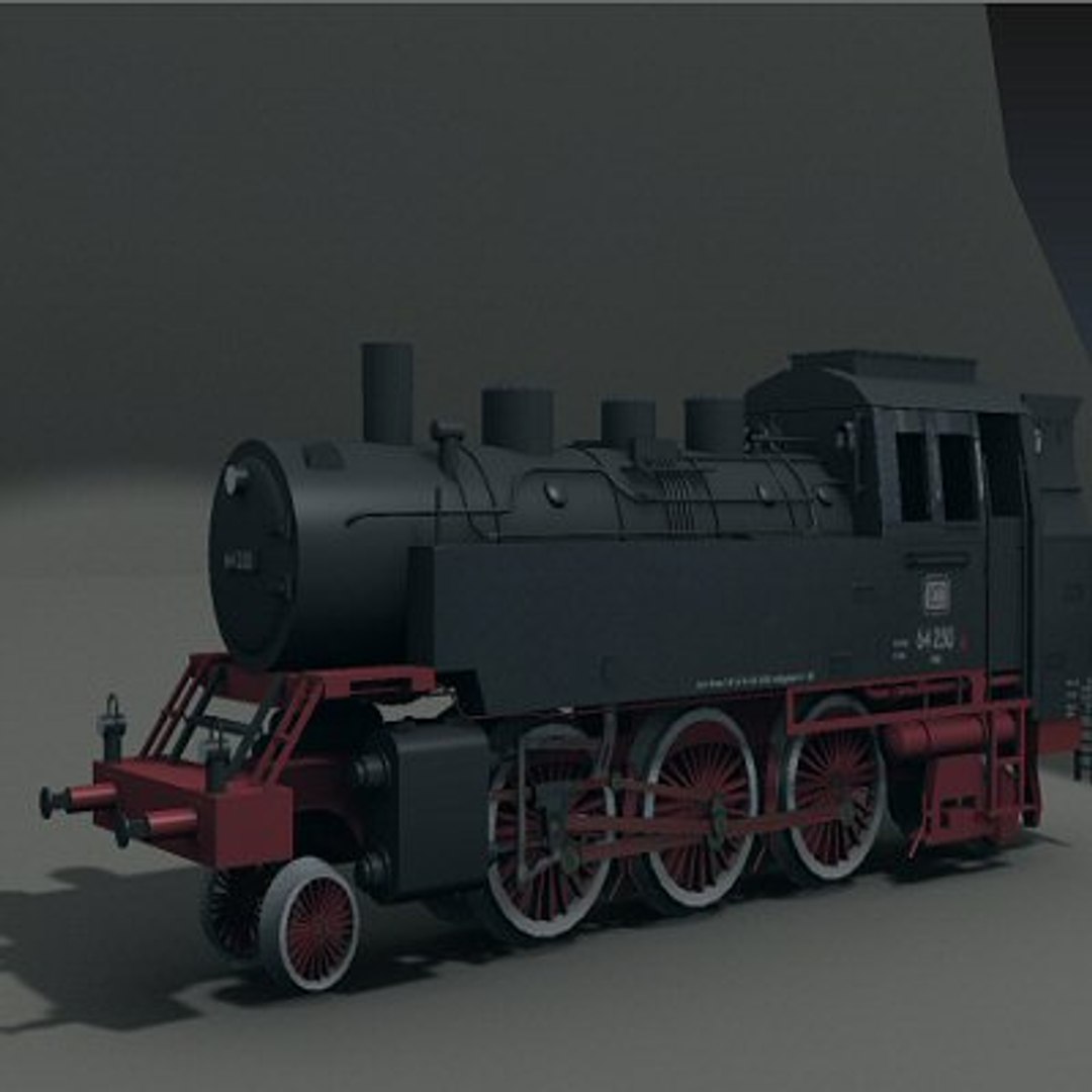 3d Steam Engine Br64 Model