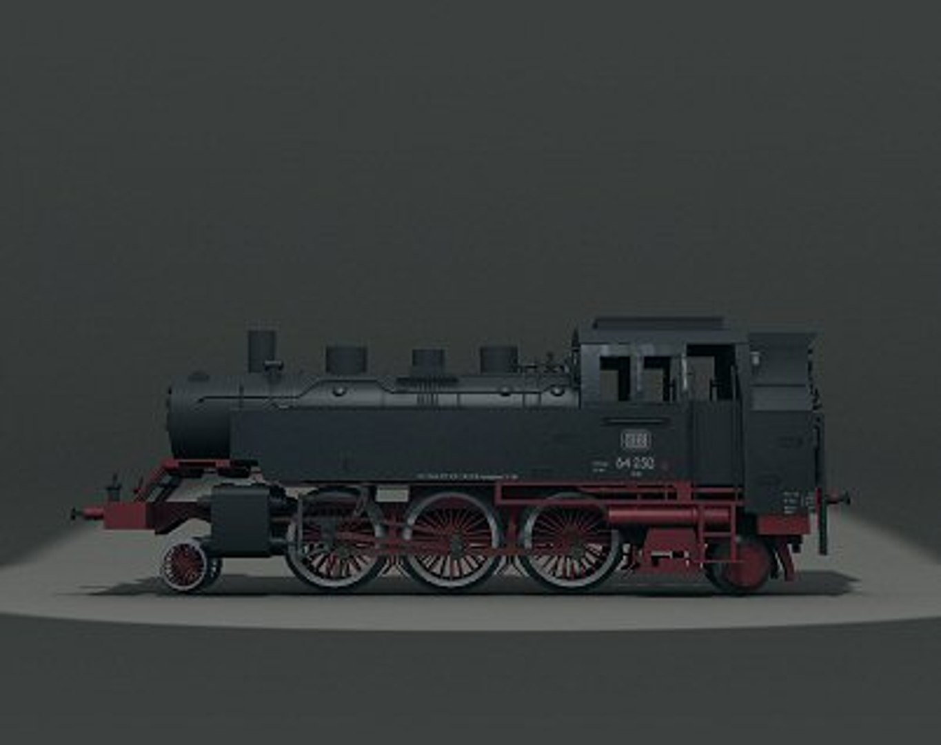 3d Steam Engine Br64 Model