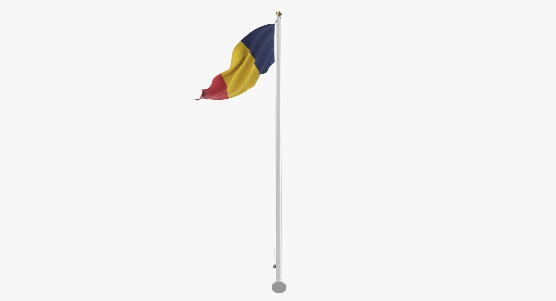Flag Pole Chad 3D Model - TurboSquid 1614336