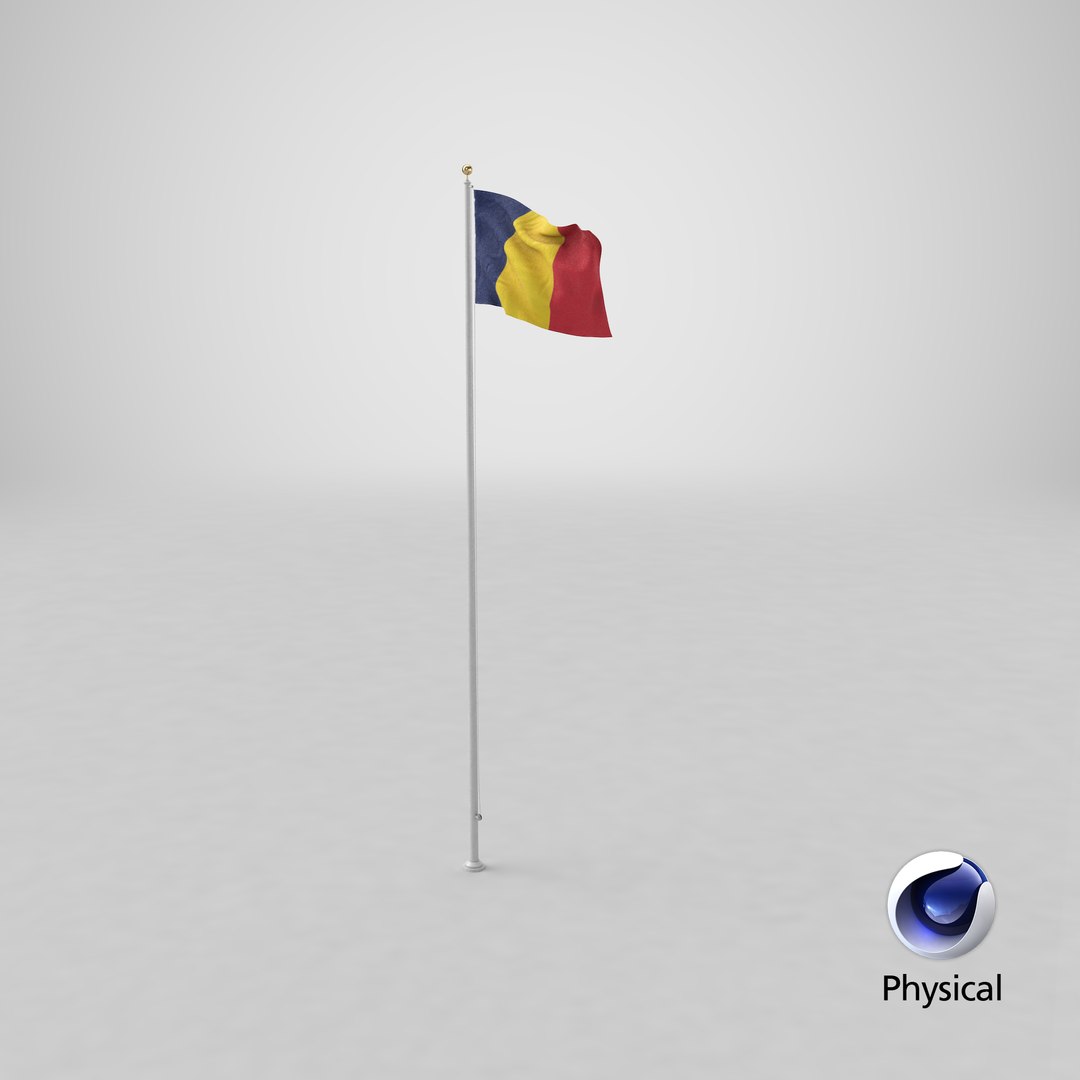 Flag Pole Chad 3D Model - TurboSquid 1614336