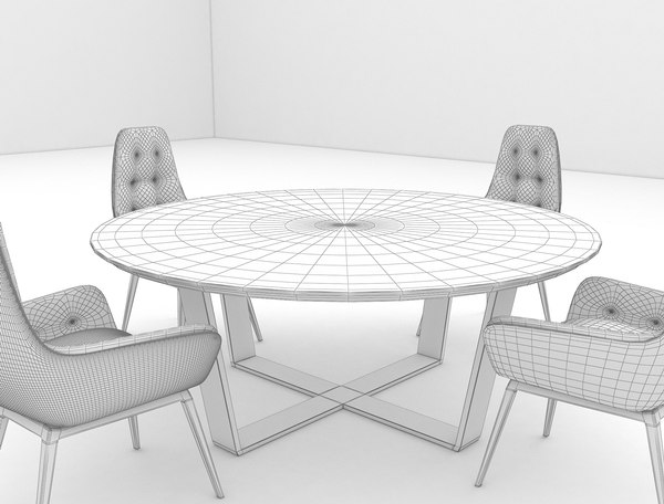 Dining Table 3D model - TurboSquid 1716568