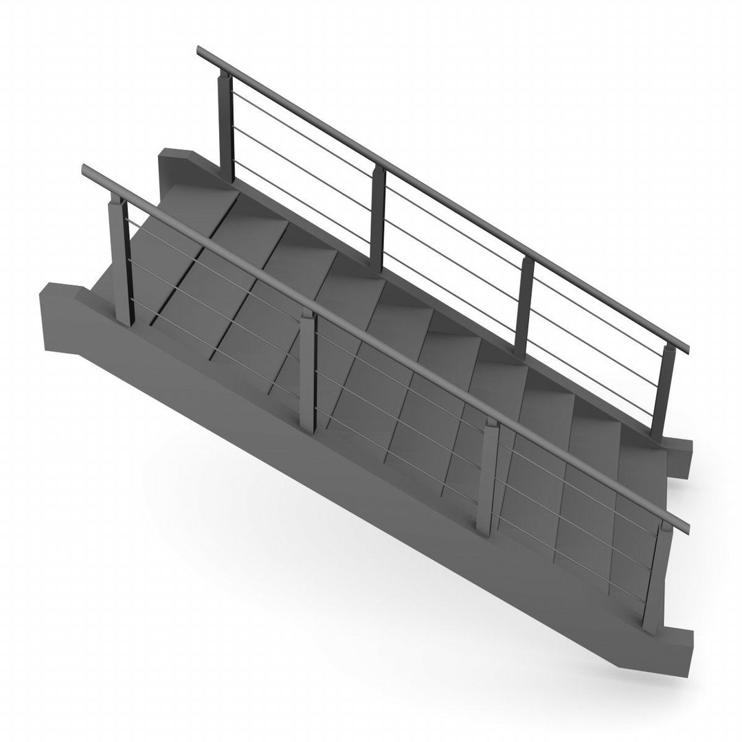 stairs 3d dxf