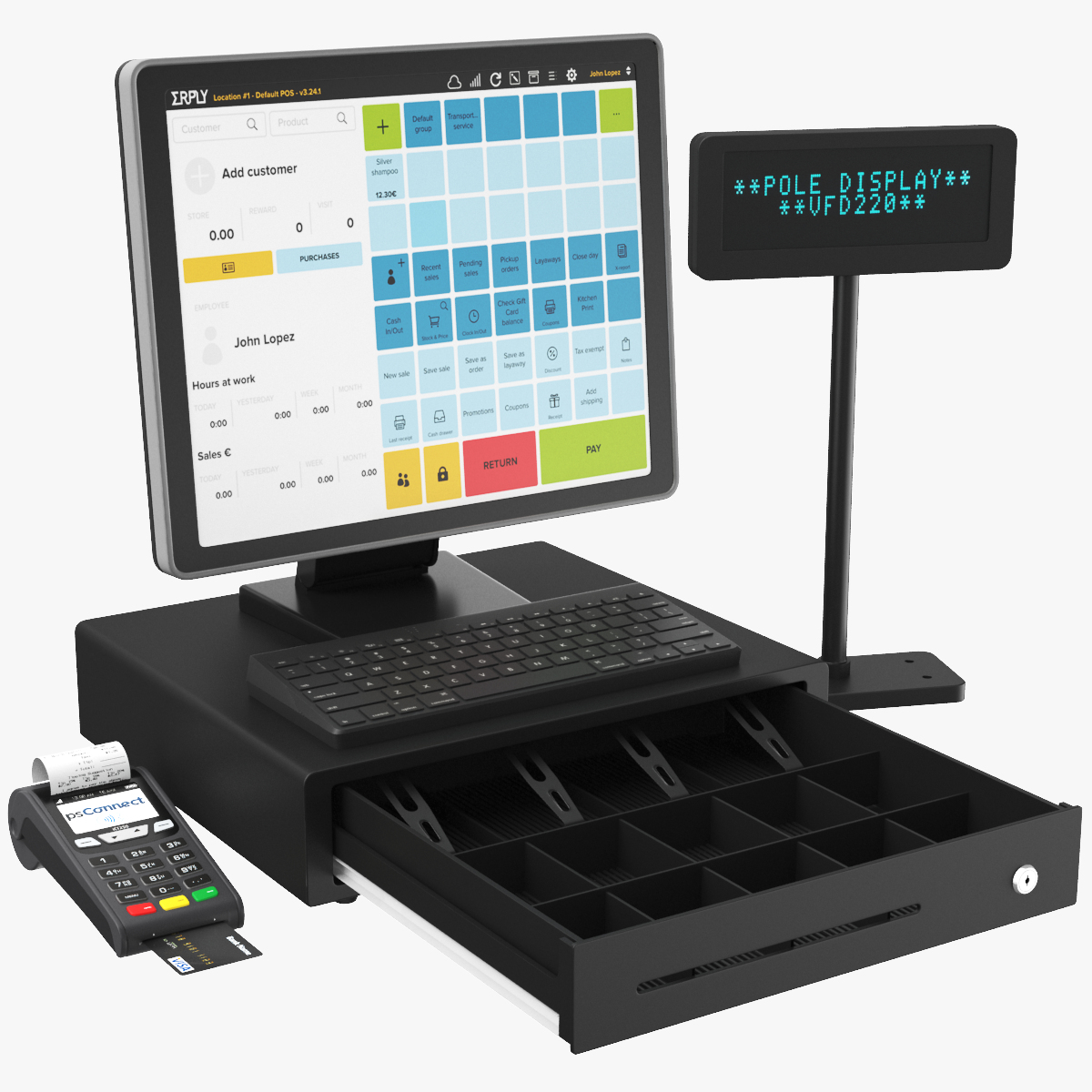 3D model real cash register - TurboSquid 1488385