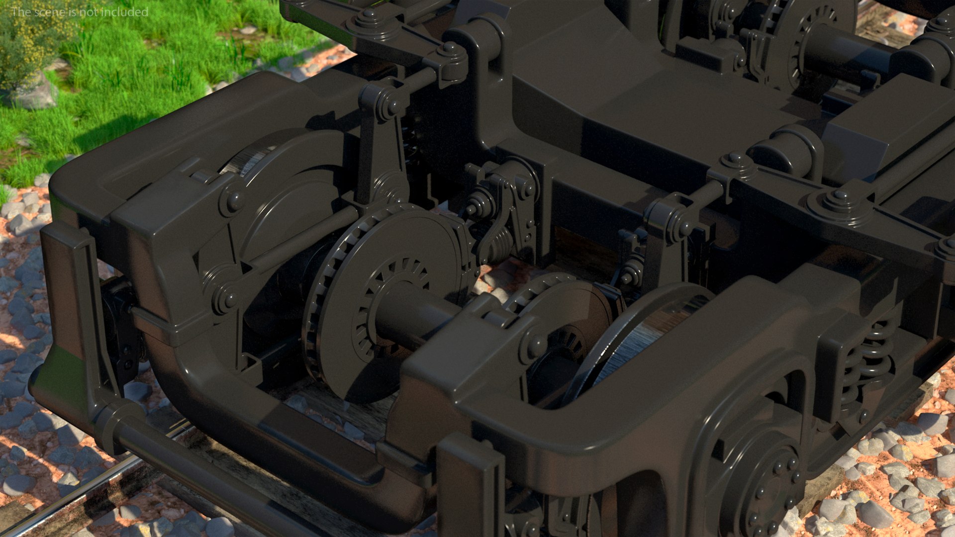 3D model Industrial Rail Train Wheels - TurboSquid 2147299