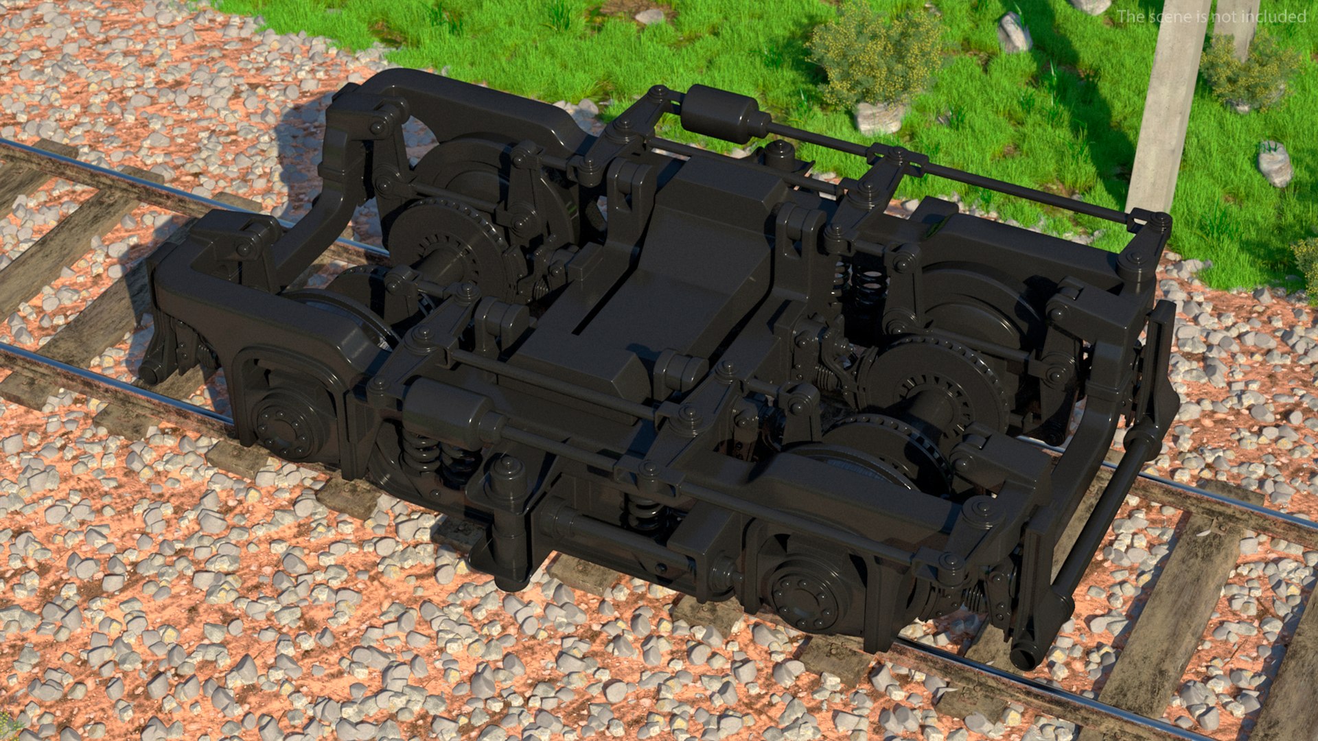 3D Model Industrial Rail Train Wheels - TurboSquid 2147299
