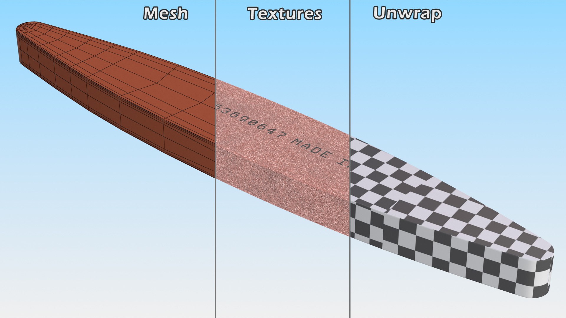 Whetstone Oblong Red 3D - TurboSquid 1845177