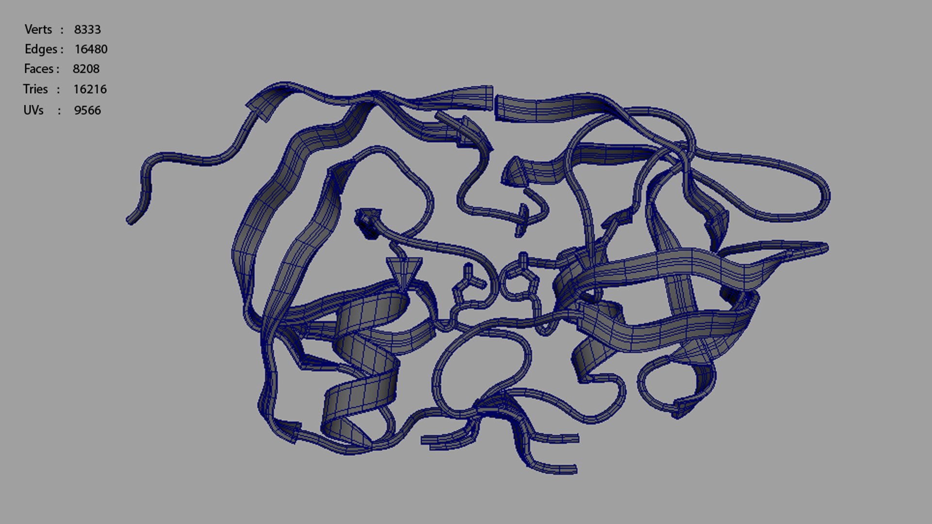 3d Model Protease Enzyme Protein