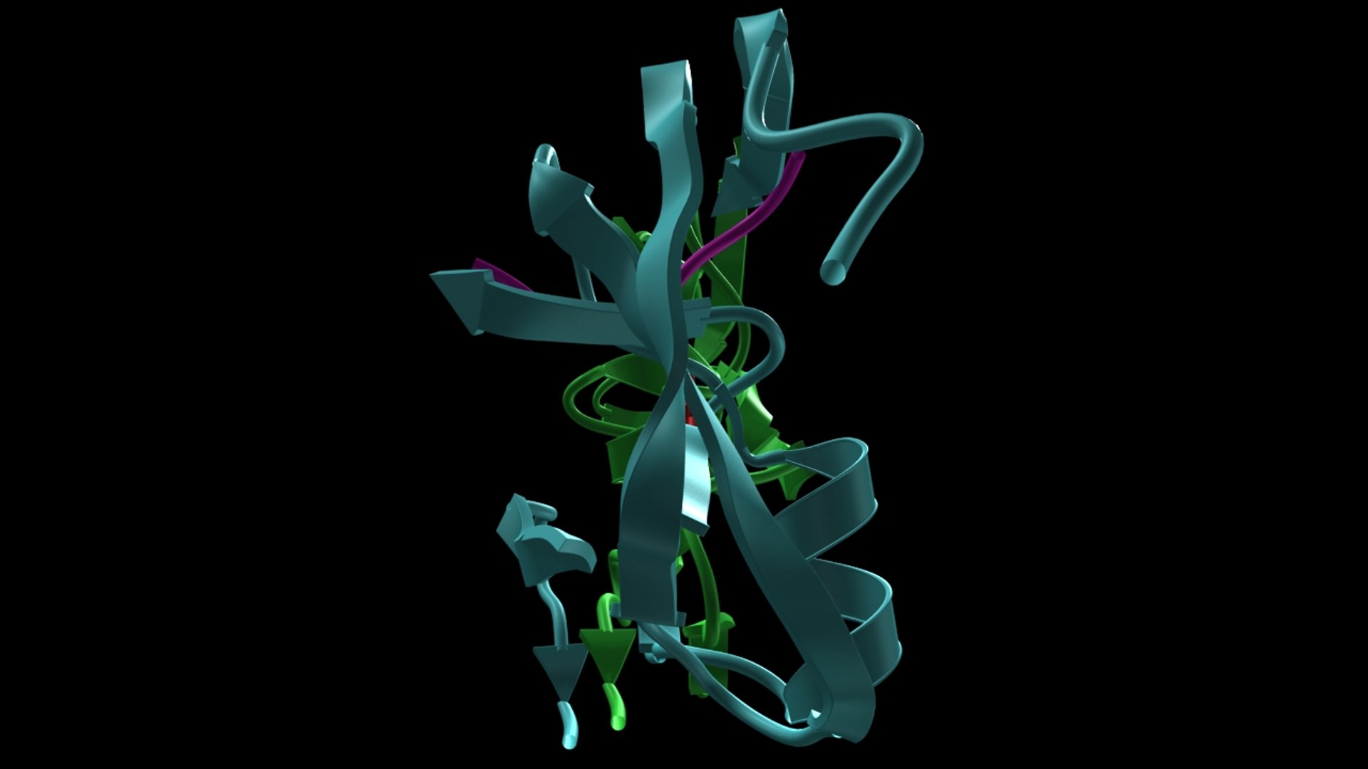 3d Model Protease Enzyme Protein