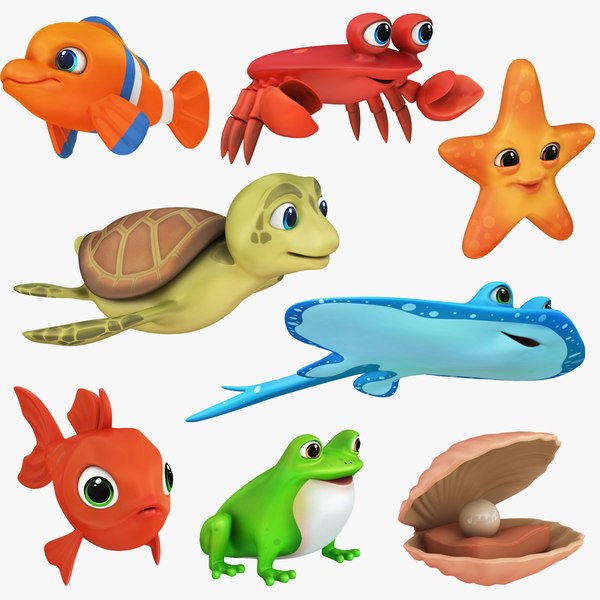 Cartoon Fish 3D Models for Download | TurboSquid