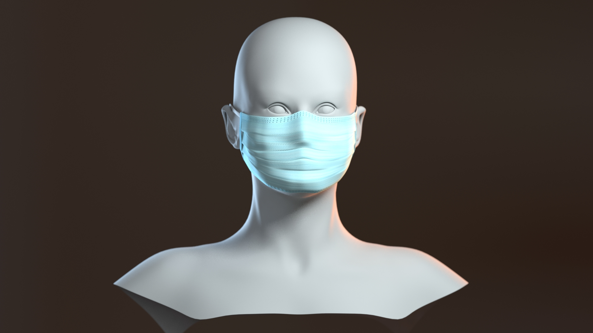 Medical Mask Head Model - TurboSquid 1528172