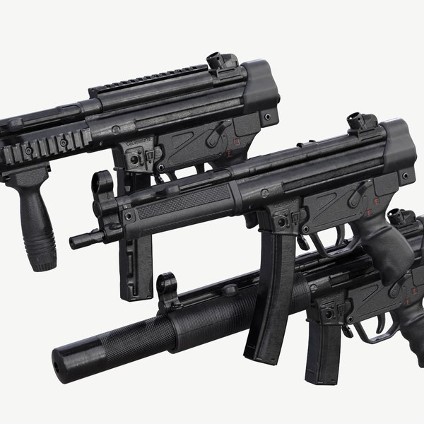 3D модель MP5A1 MP5SD1 с обновлениями Готов к игре - TurboSquid 2339922