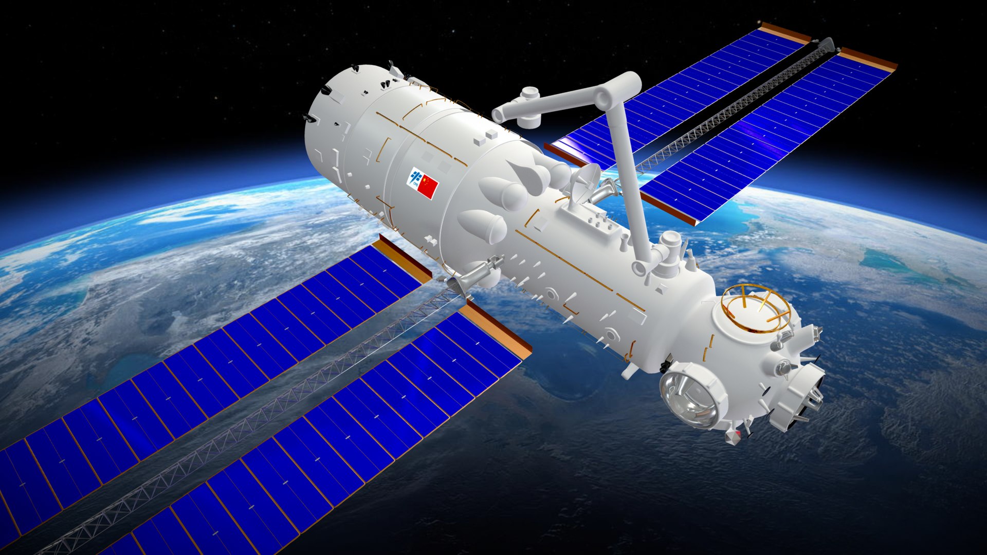 Tianhe core module 3D - TurboSquid 2042358