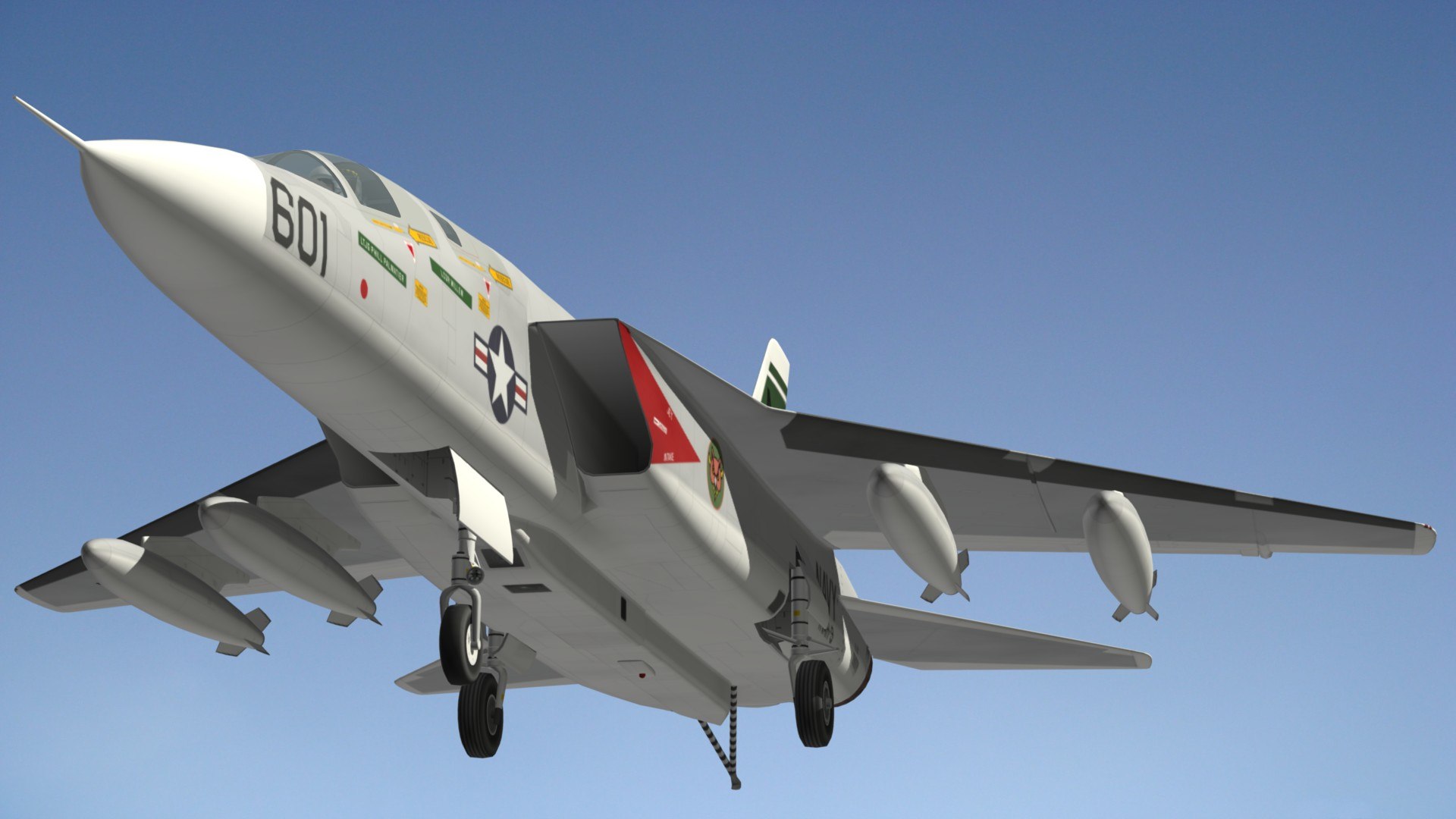 3D Model North American RA5C Vigilante - TurboSquid 2033652