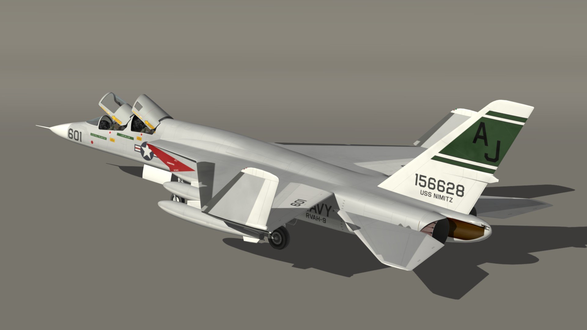 3D model North American RA5C Vigilante - TurboSquid 2033652
