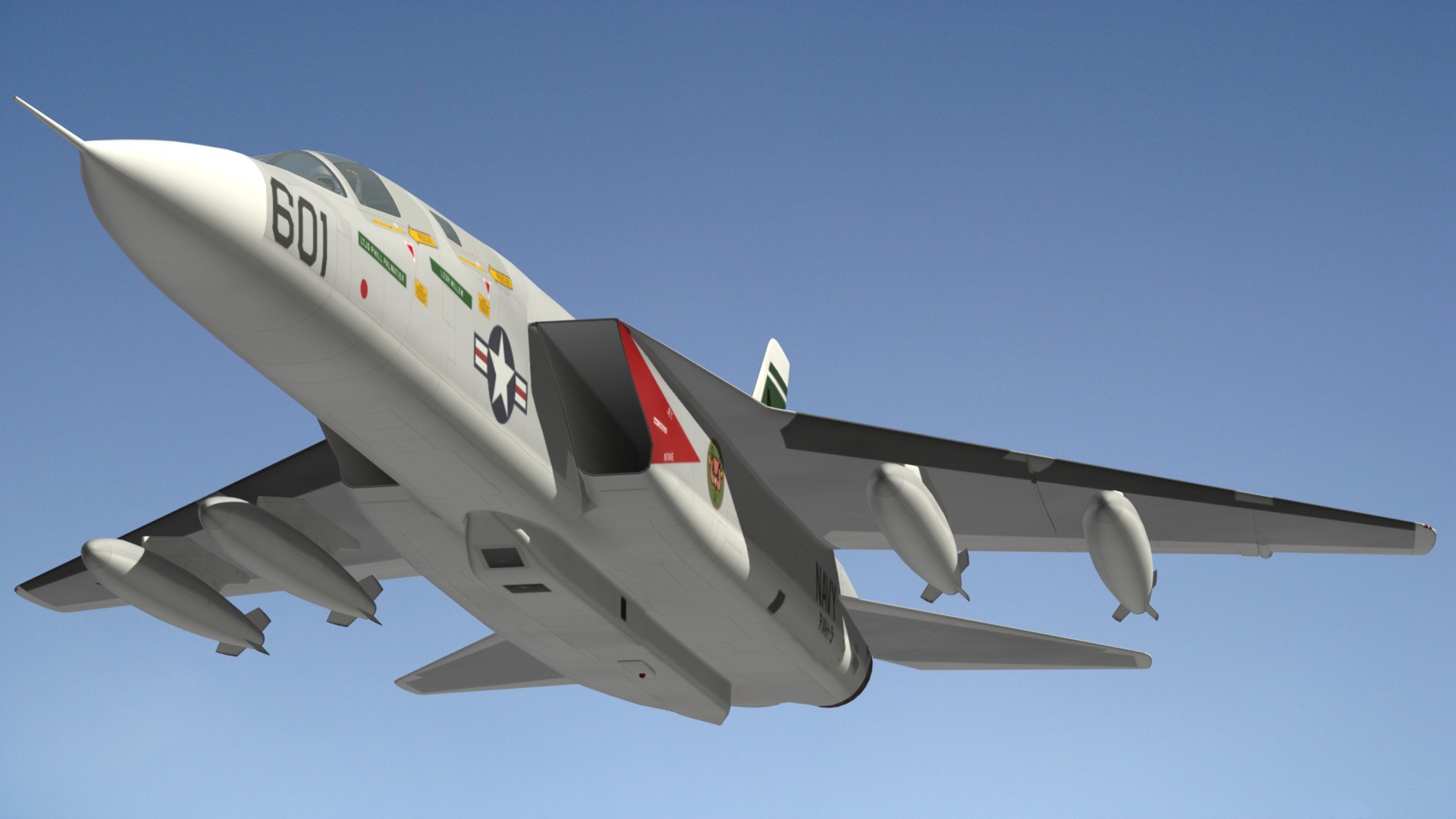3D Model North American RA5C Vigilante - TurboSquid 2033652