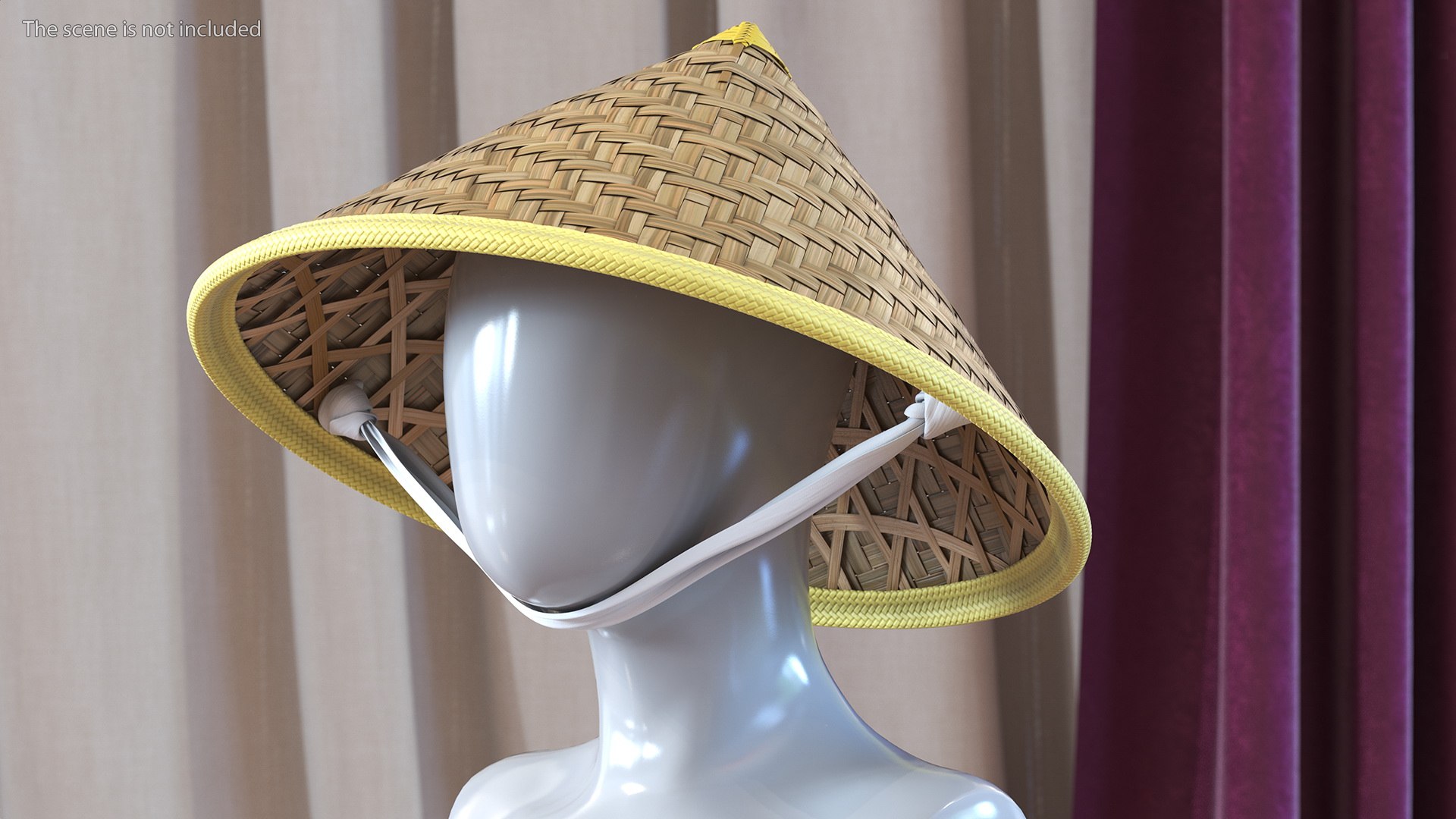 Chinese Straw Hat Model - TurboSquid 1782483