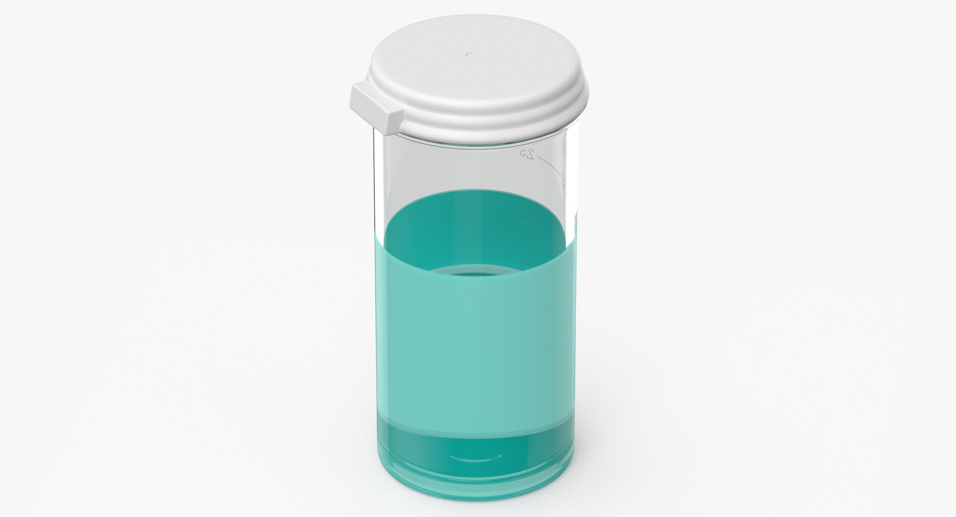 3D Pill Pod Vial 2 5dram 9ml Full - TurboSquid 2049127
