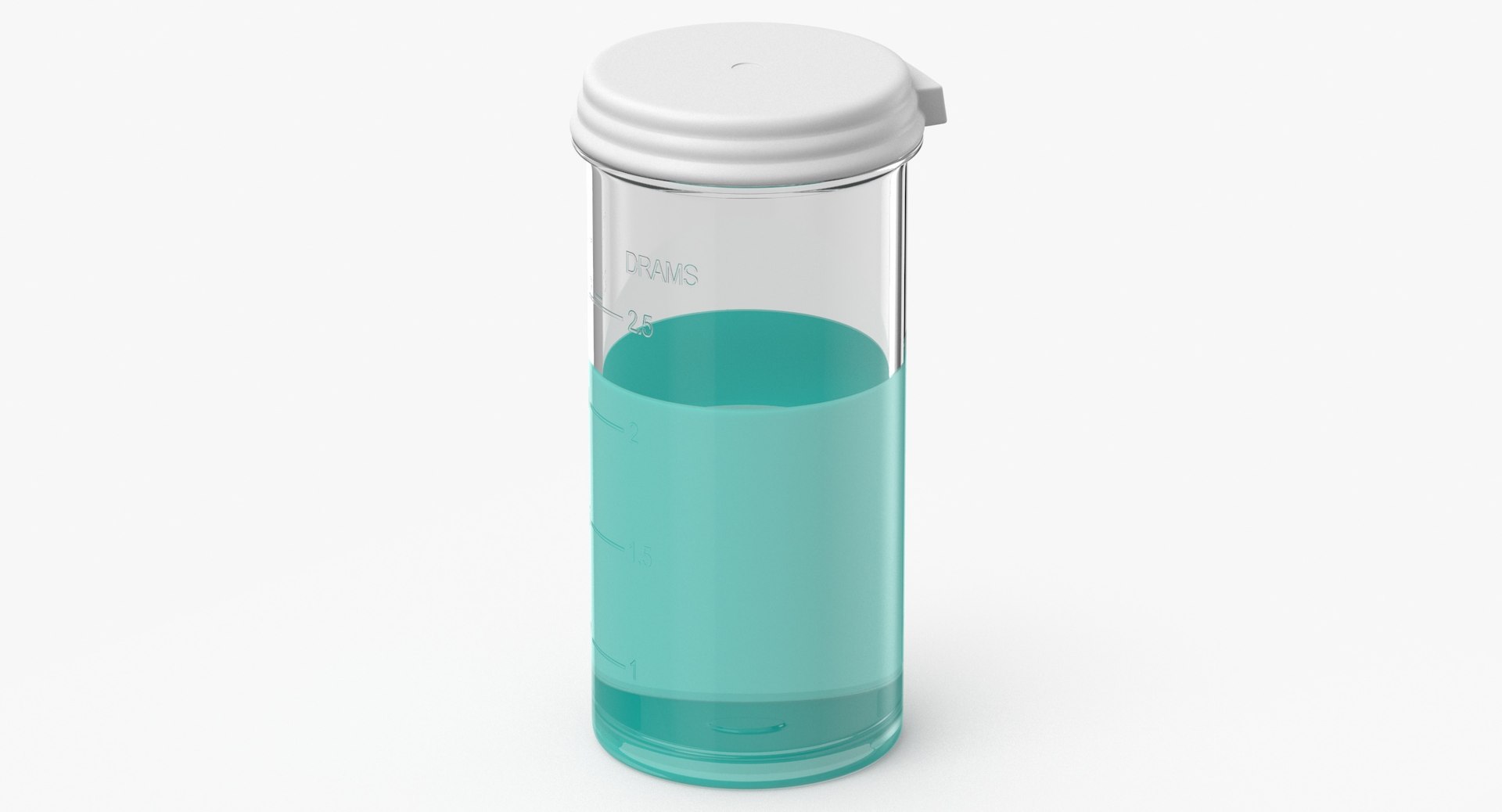 3D Pill Pod Vial 2 5dram 9ml Full - TurboSquid 2049127