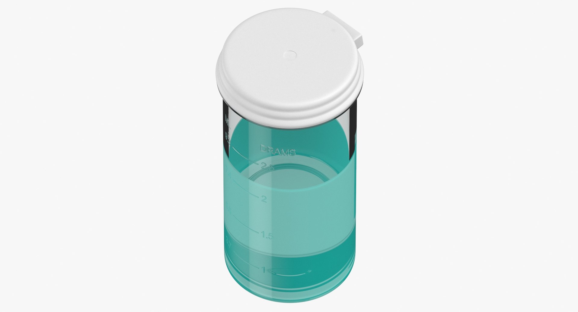 3D Pill Pod Vial 2 5dram 9ml Full - TurboSquid 2049127