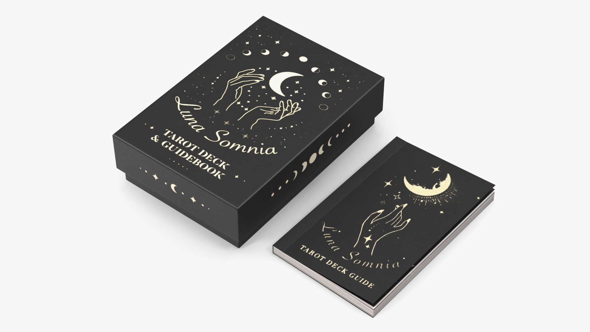 3D Box Of Tarot Cards With Guidebook Model - TurboSquid 1975129