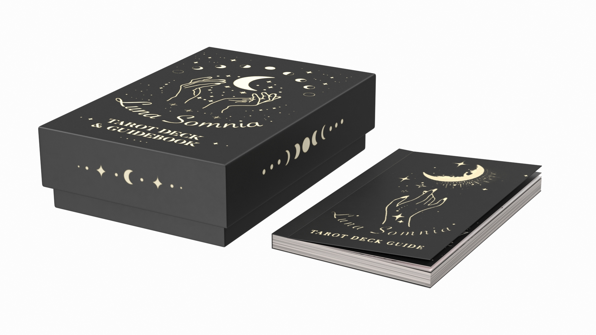 3D Box Of Tarot Cards With Guidebook Model - TurboSquid 1975129