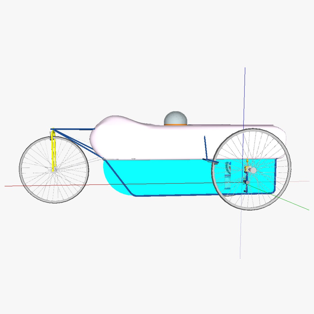 3d Model E-velomobile Velomobile