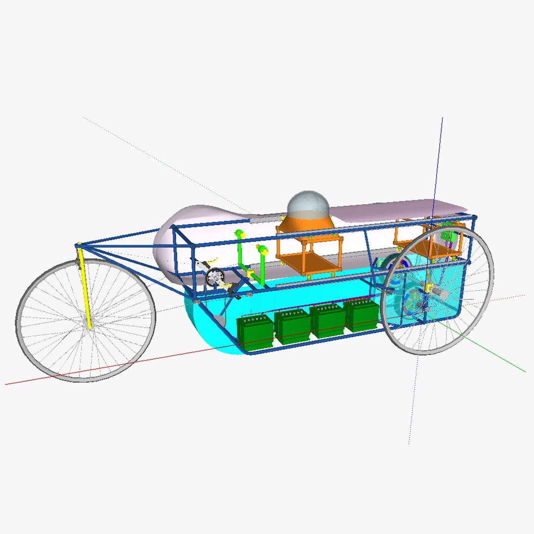 3d Model E-velomobile Velomobile