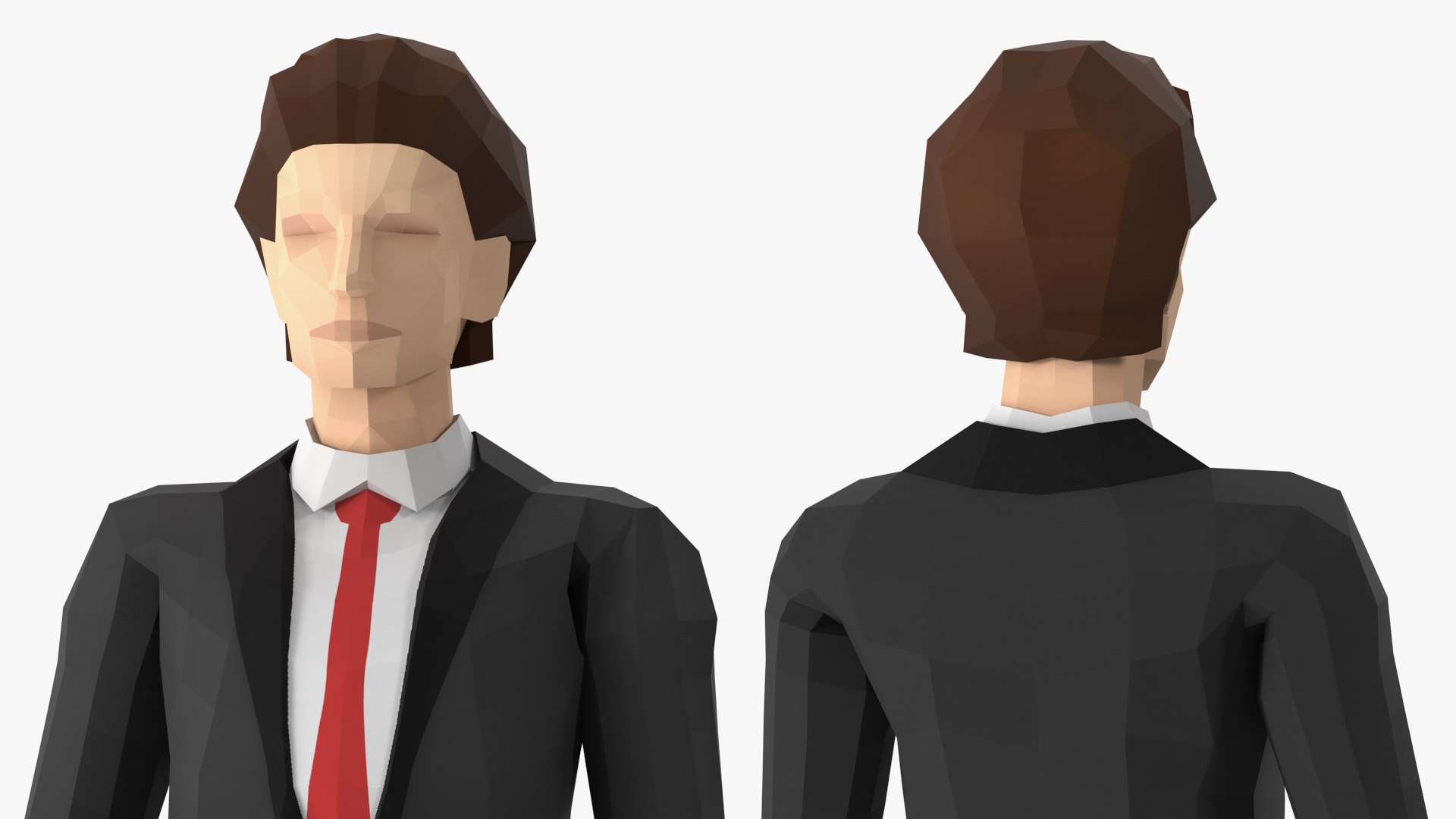 3D Low Poly Businessman model - TurboSquid 2181326
