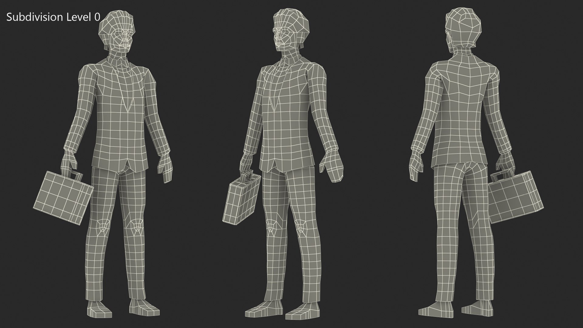 3D Low Poly Businessman model - TurboSquid 2181326