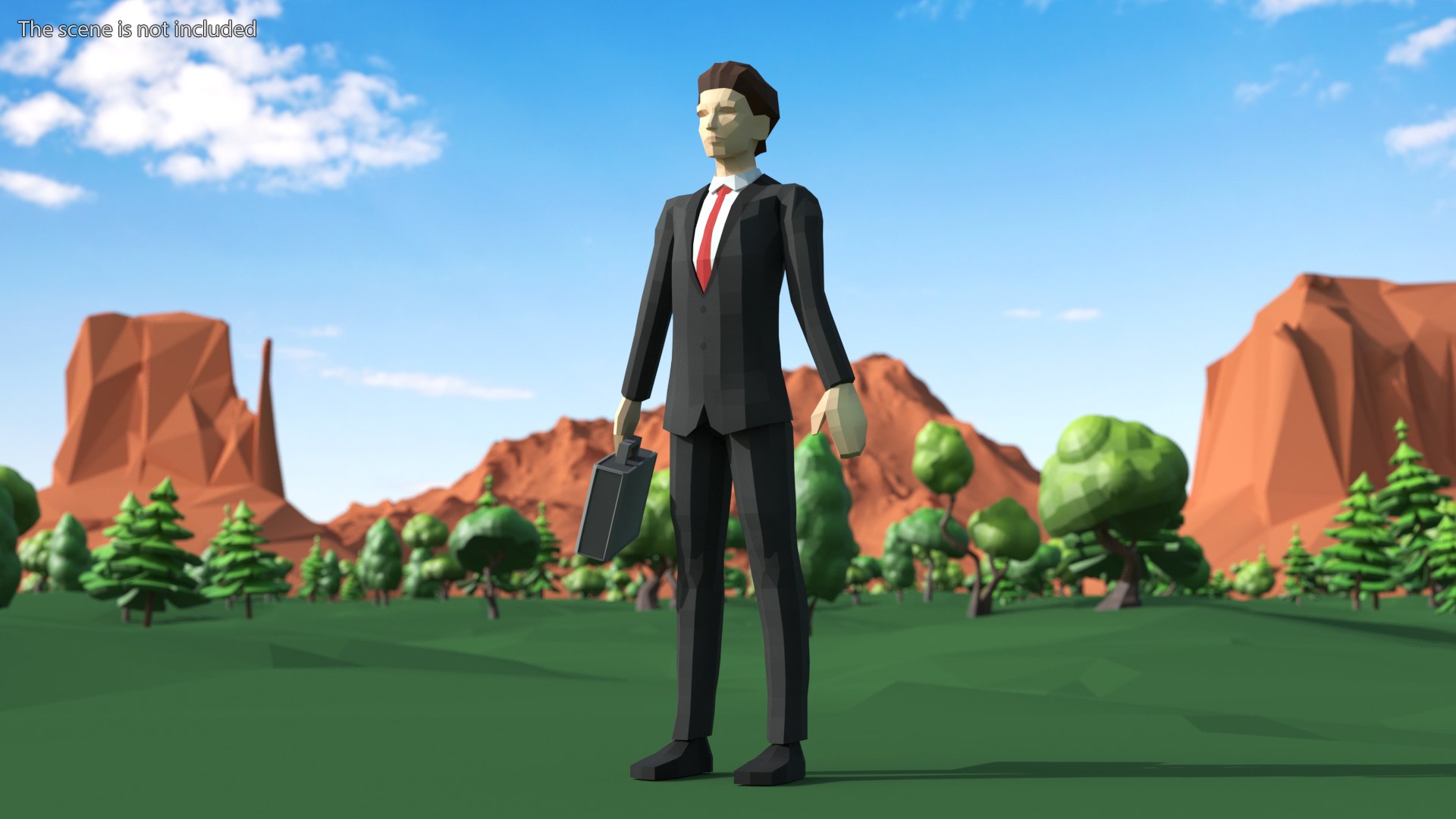 3D Low Poly Businessman Model - TurboSquid 2181326