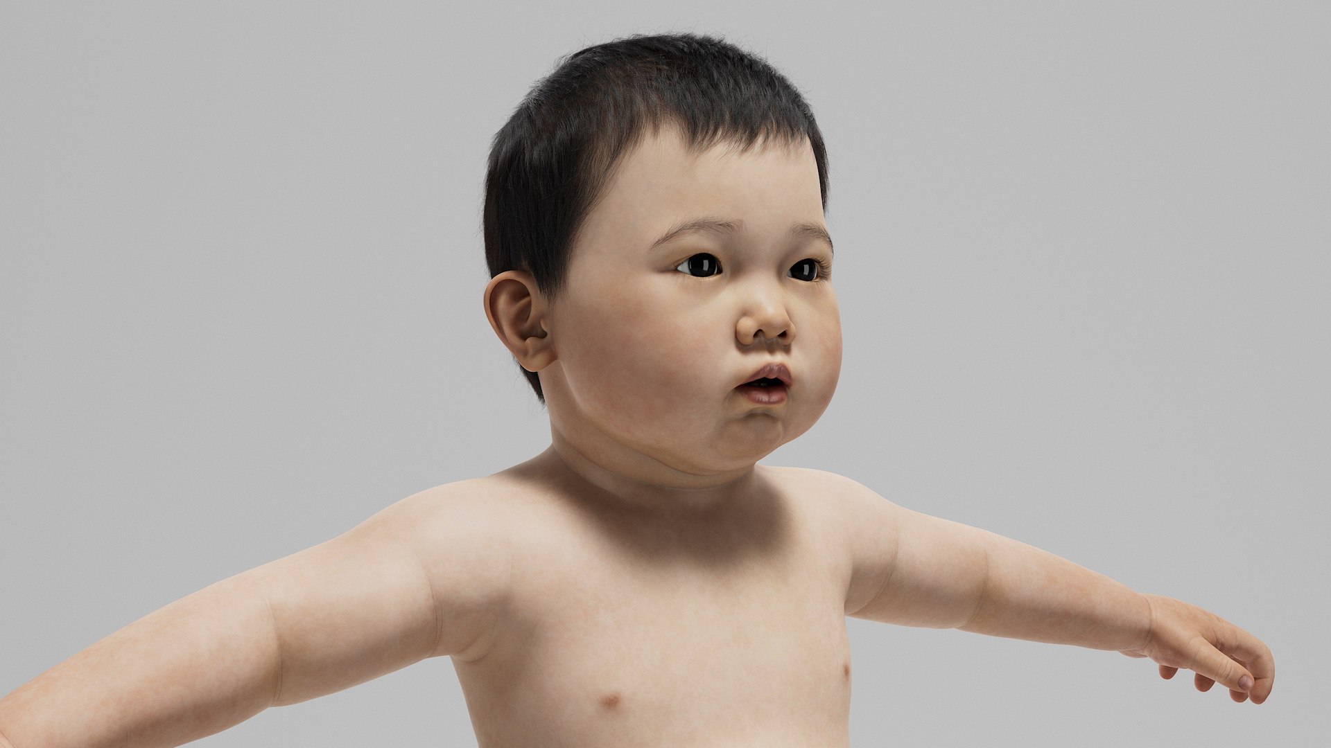 3D Model Baby No Rig 3 - TurboSquid 2094360