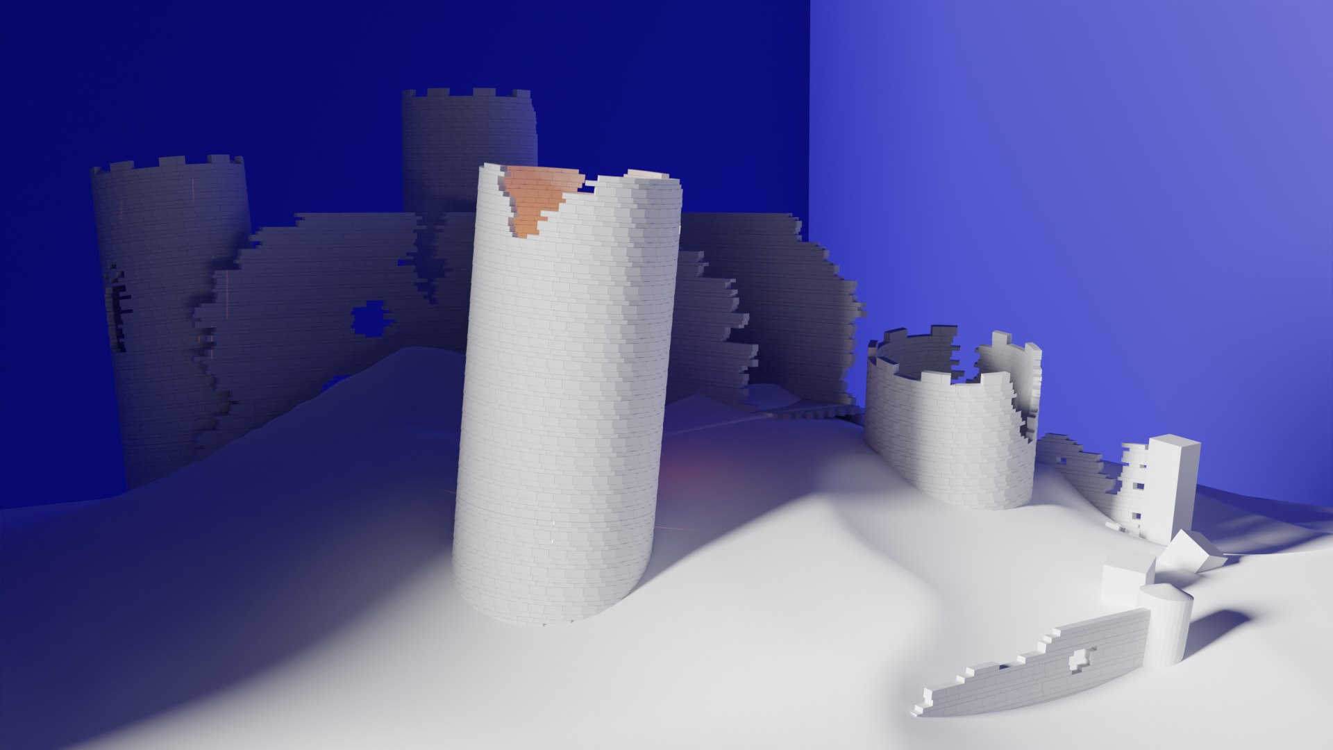 Broken Castle 3D Model - TurboSquid 2137461