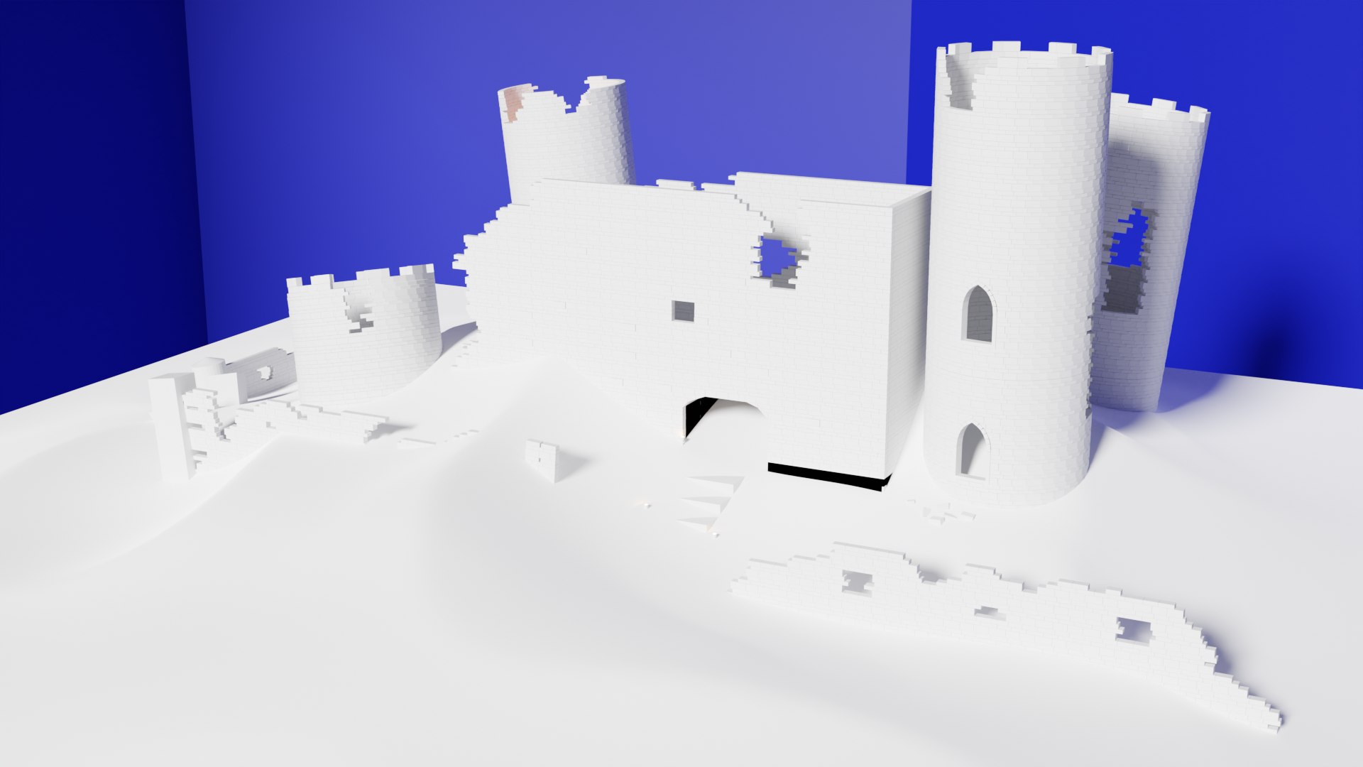 Broken Castle 3D Model - TurboSquid 2137461