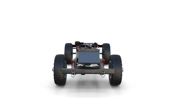 Toyota land cruiser chassis model - TurboSquid 1588870