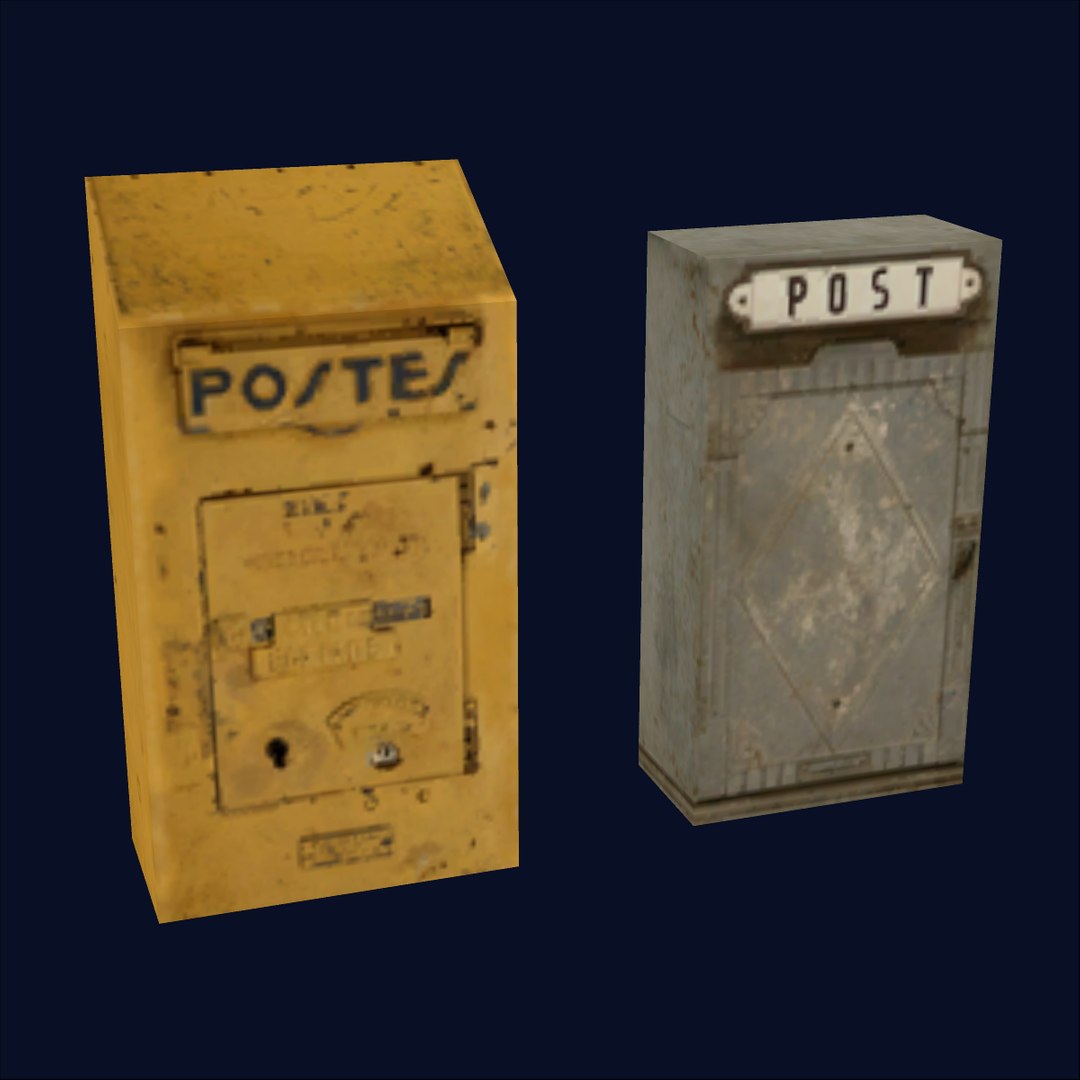 mail boxes 3d 3ds