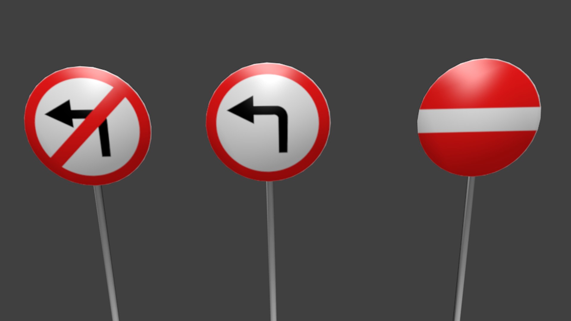 Traffic Signals 3d Model