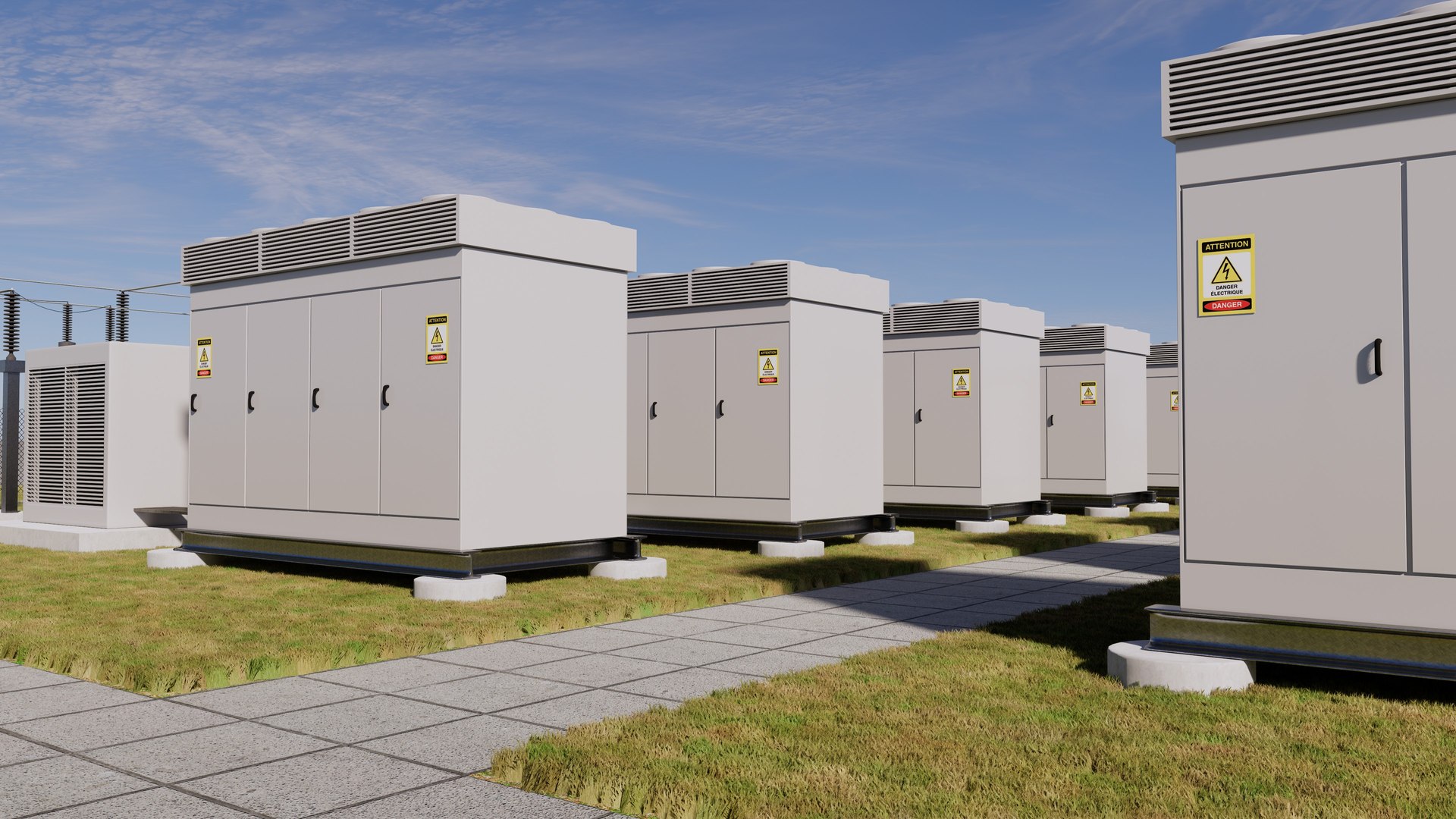 Battery Storage Power Station 3D - TurboSquid 2113992
