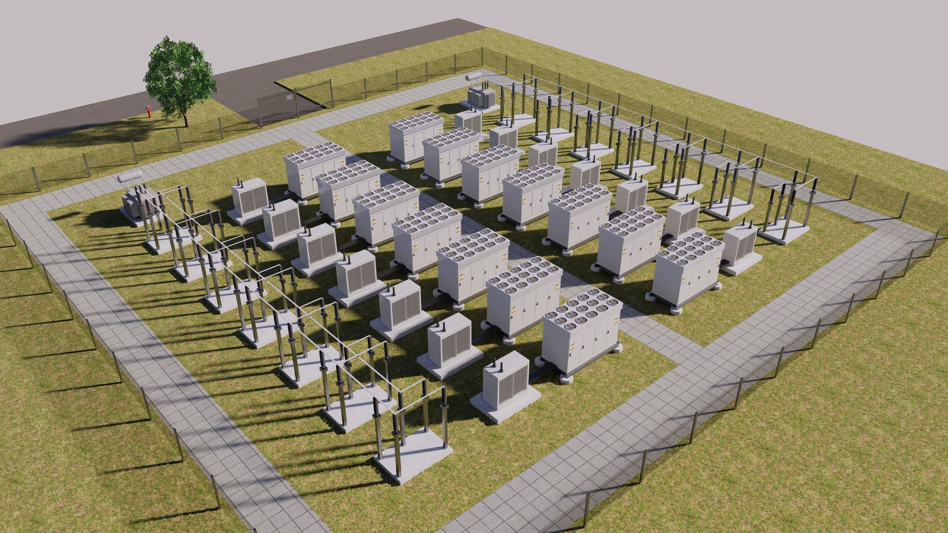 Battery Storage Power Station 3D - TurboSquid 2113992