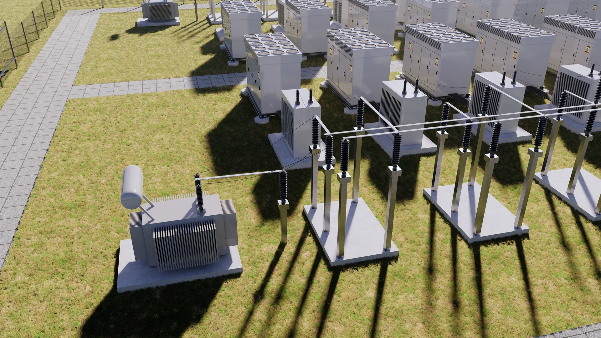Battery Storage Power Station 3D - TurboSquid 2113992