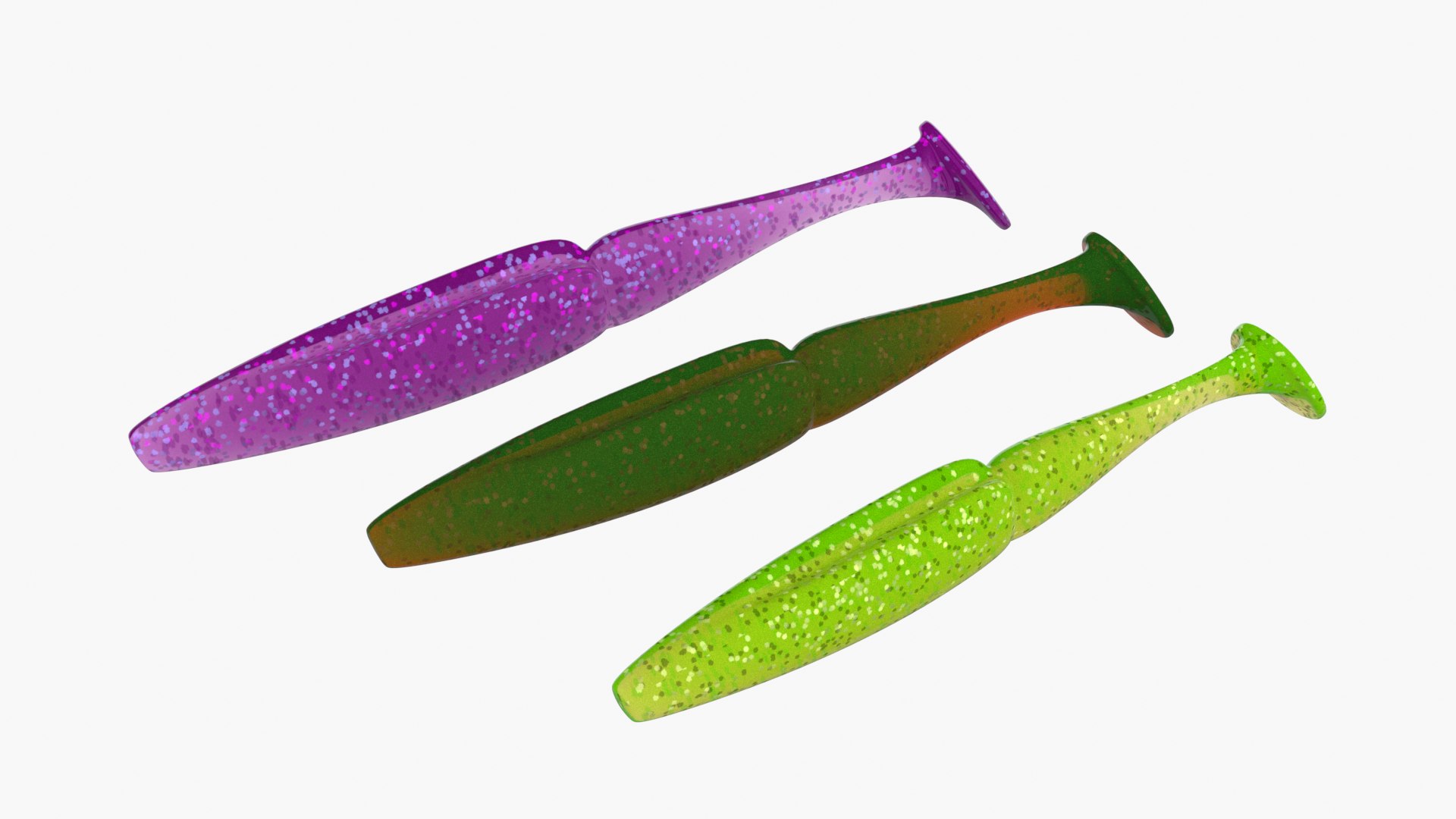 3D Soft fishing lure model - TurboSquid 1955305