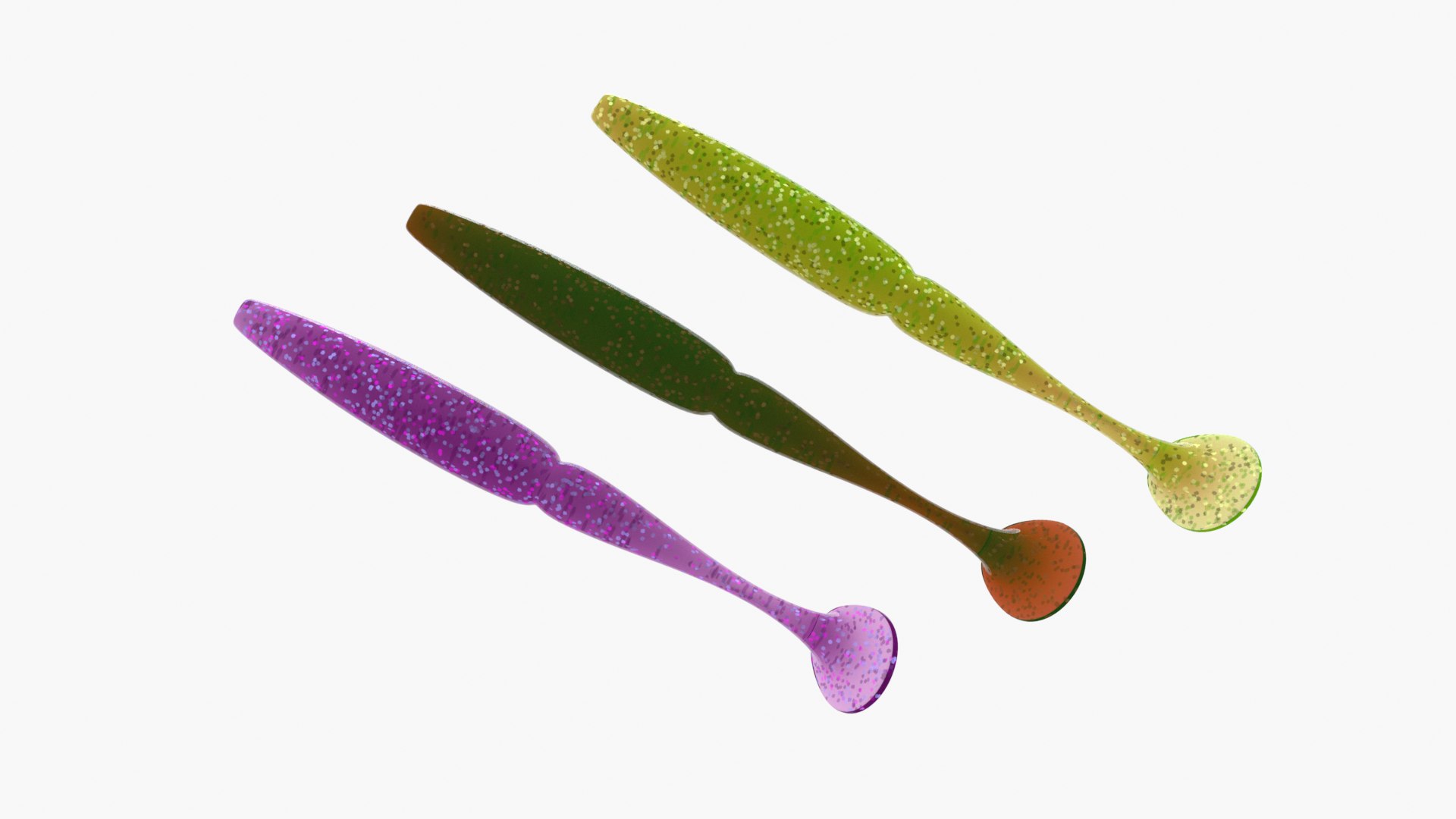 3D Soft fishing lure model - TurboSquid 1955305