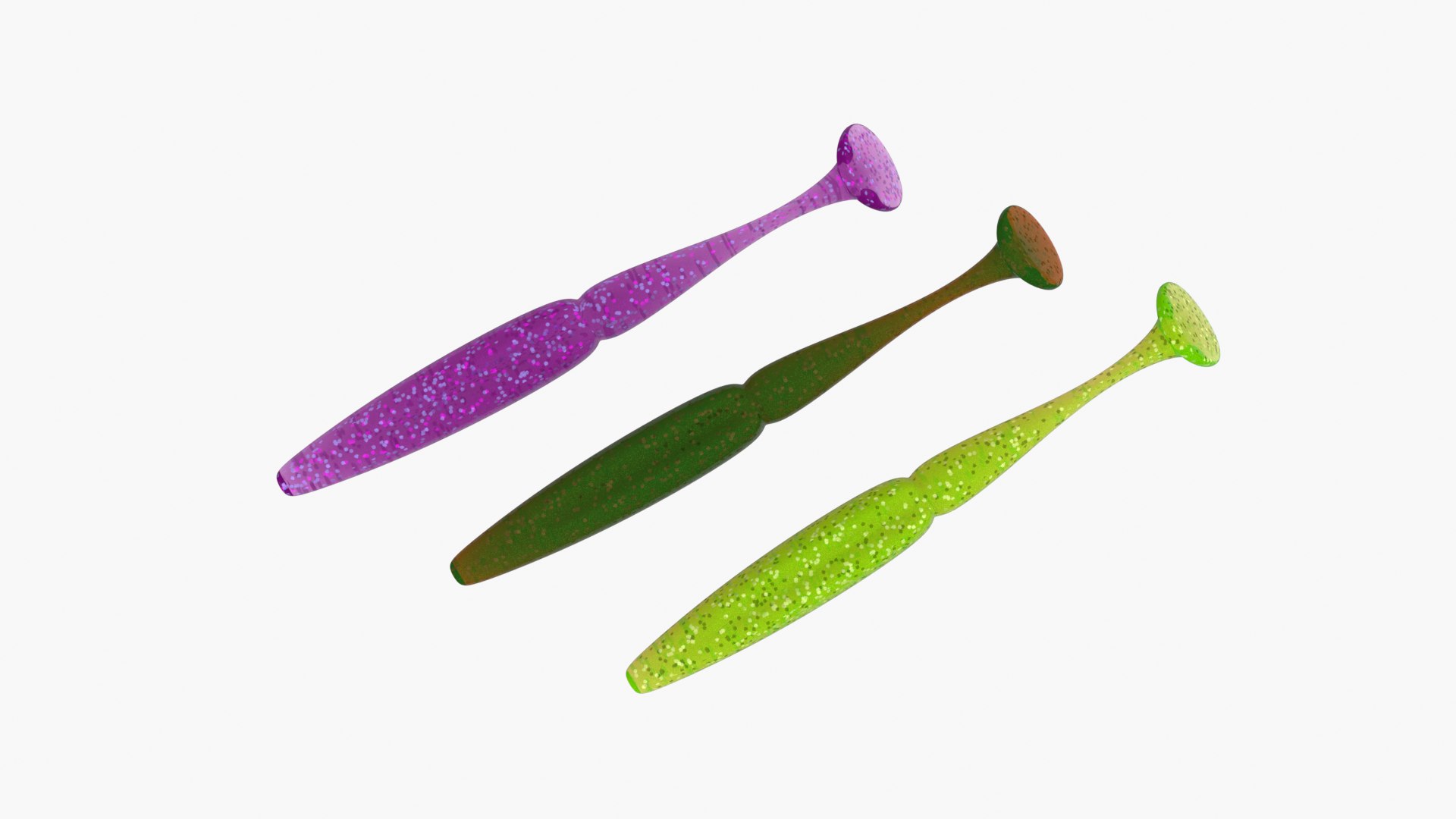 3D Soft fishing lure model - TurboSquid 1955305