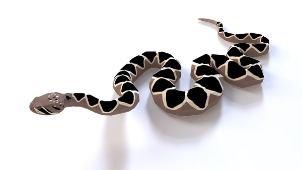 3D eastern diamondback rattlesnake animation model - TurboSquid 1392831
