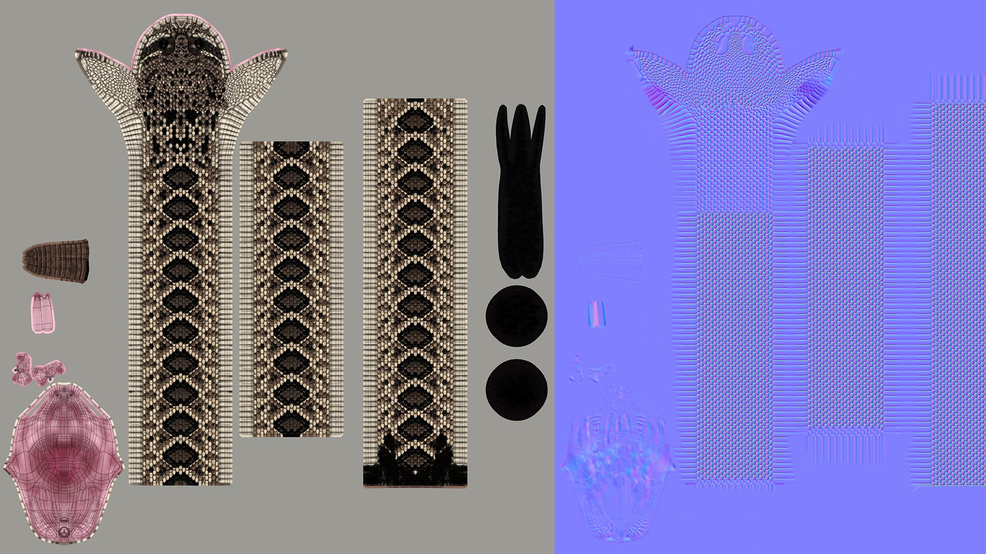 3D Eastern Diamondback Rattlesnake Animation Model - TurboSquid 1392831